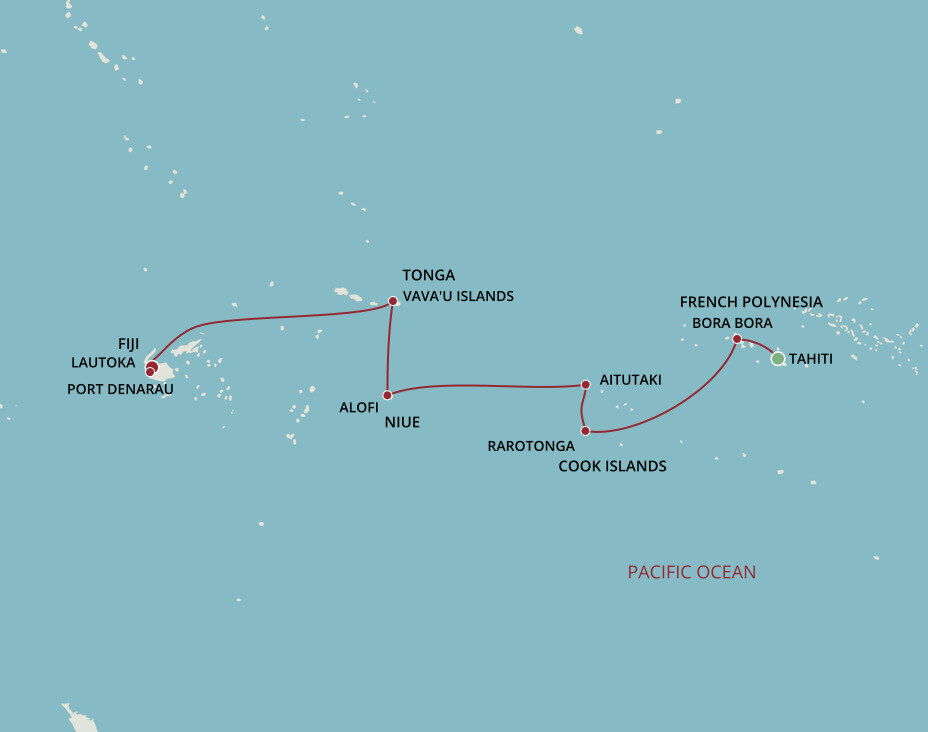South Pacific Paradise - Oceania (11 Night Cruise from Papeete to Lautoka)