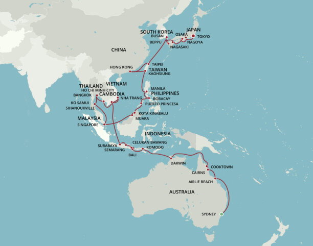Cruises from Australia to Japan | 2027-2028 | Global Journeys