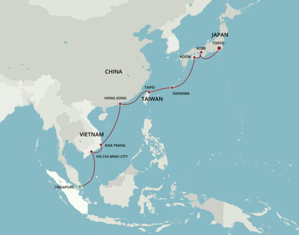 Oceania Cruises starting in Singapore | 2026-2028 Seasons