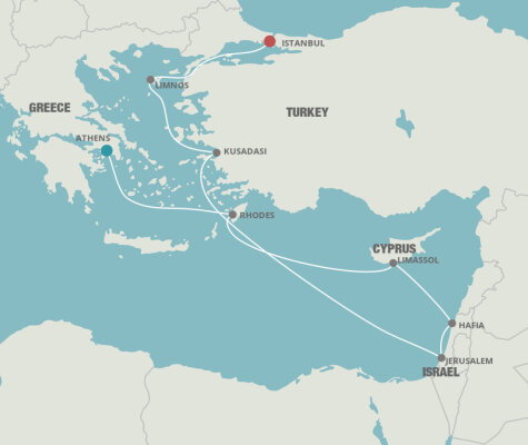 Cruises from Athens to Istanbul - 2023-2025 Seasons