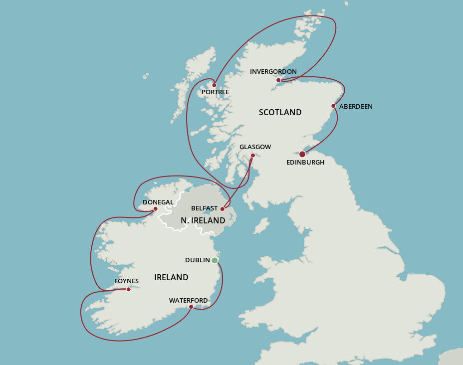 Celtic Kaleidoscope - Oceania (10 Night Cruise from Dublin to Edinburgh)