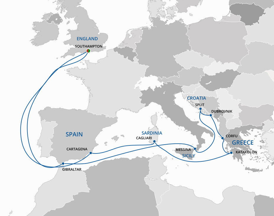Central Mediterranean Discovery - P&O Cruises Worldwide (19 Night ...