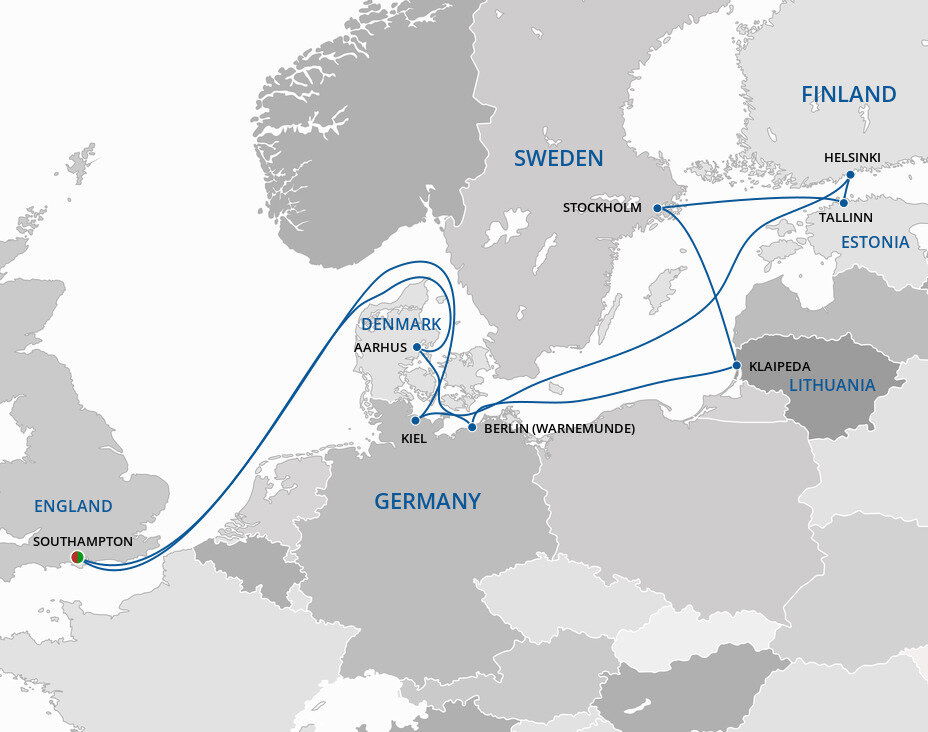 Scandinavia And Baltic Sea - P&O Cruises Worldwide (16 Night Roundtrip ...
