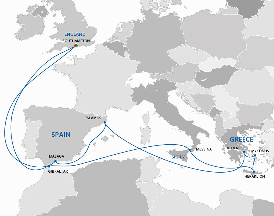 Mediterranean - P&O Cruises Worldwide (19 Night Roundtrip cruise from ...