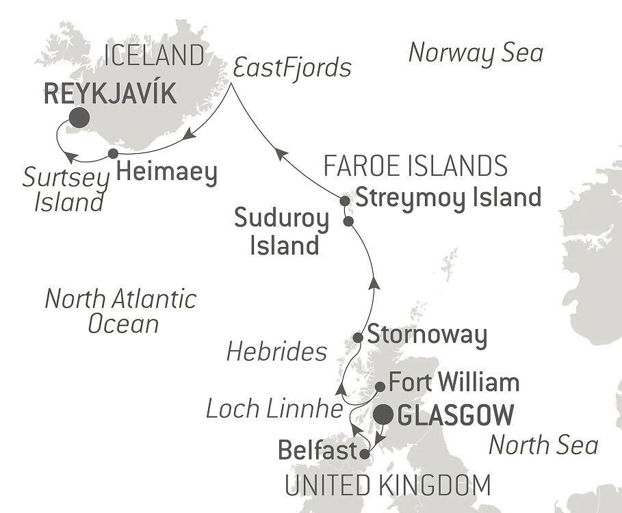 Wild Lands of Scotland, the Faroe Islands and Iceland - Ponant (10 ...