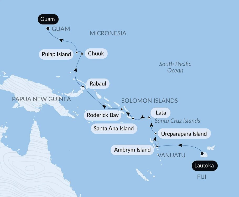 From Fiji to Micronesia - Ponant (15 Night Cruise from Lautoka to Guam)