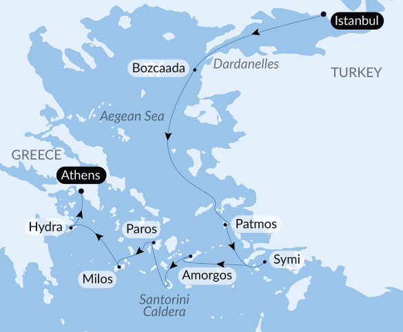 Cruises from Istanbul to Athens | 2026-2028 | Global Journeys