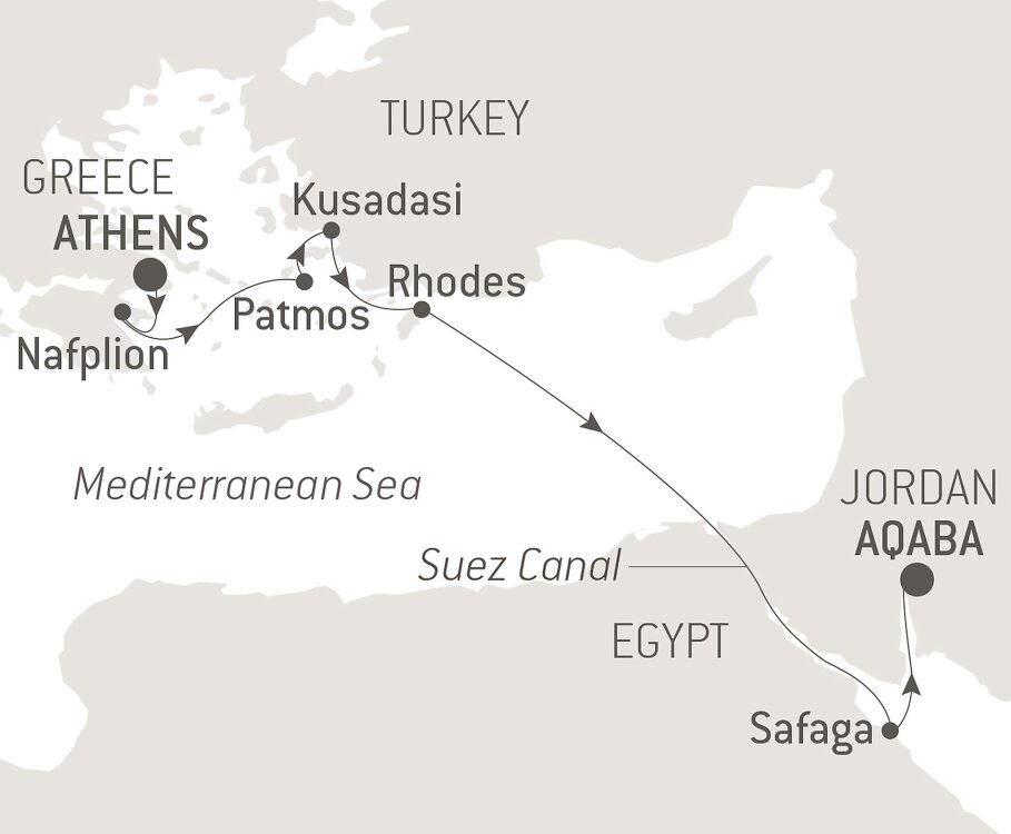 From Athens to Aqaba: Music on the Aegean Sea & Suez Canal - Ponant (10 ...