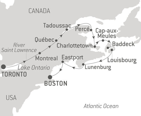 Cruises from Toronto to Boston - 2023 & 2024 Seasons
