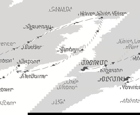 Cruises from Toronto to Boston - 2023 & 2024 Seasons