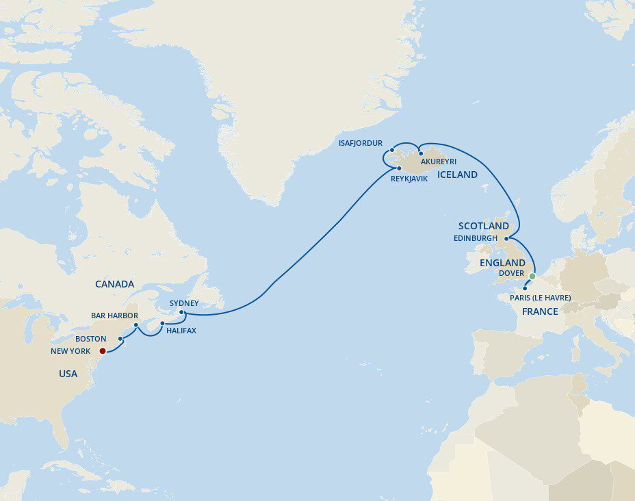 World Cruise Segment - London to New York - Princess (18 Night Cruise ...