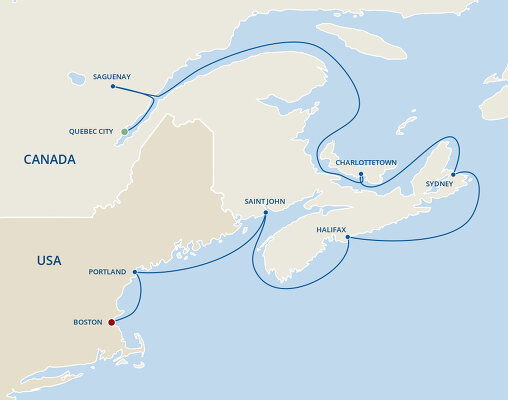 Cruises Starting In Quebec City - 2025-2027 Seasons