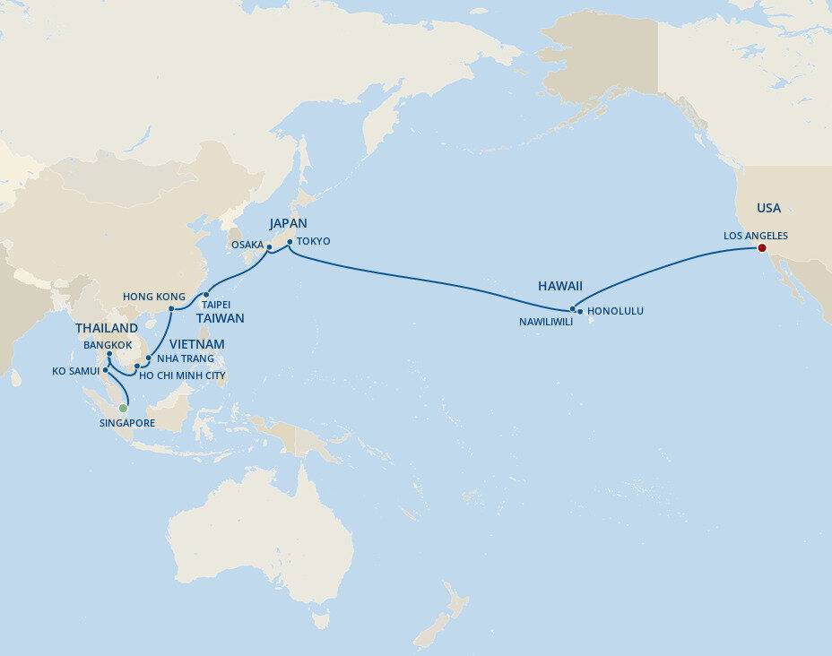 Southeast Asia, Hawaii & Pacific Crossing - Princess (31 Night Cruise ...
