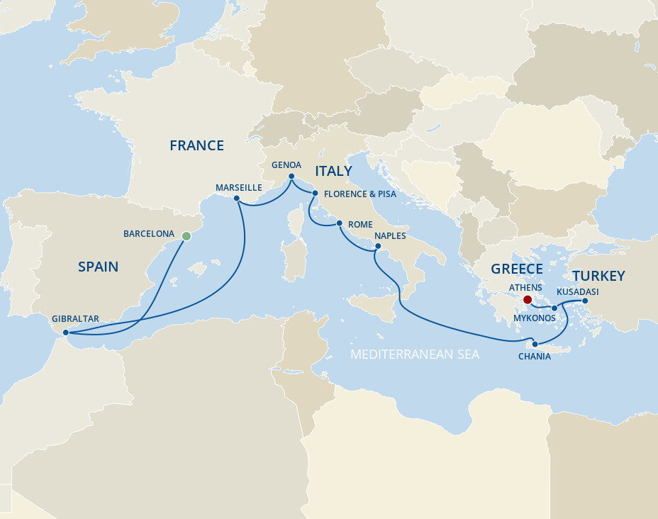 Mediterranean with Greek Isles, France & Turkey - Princess (14 Night ...