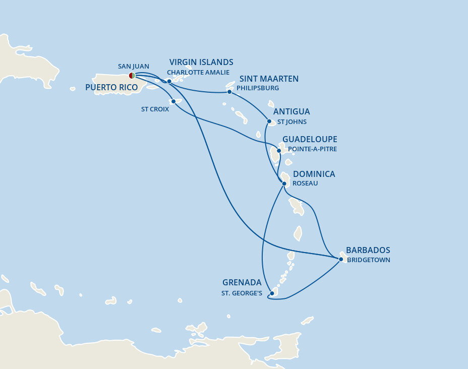 Southern Caribbean Adventurer From San Juan - Princess (14 Night ... Southern Caribbean Adventurer From San Juan - Princess (14 Night ...