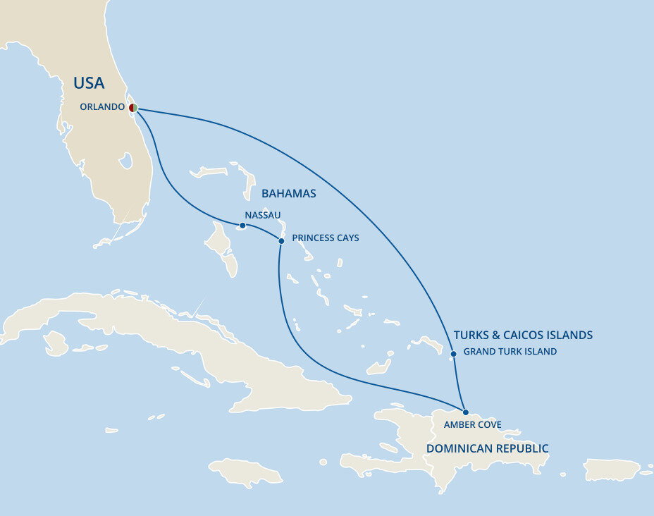 Eastern Caribbean with Turks & Caicos - Princess (7 Night Roundtrip ...