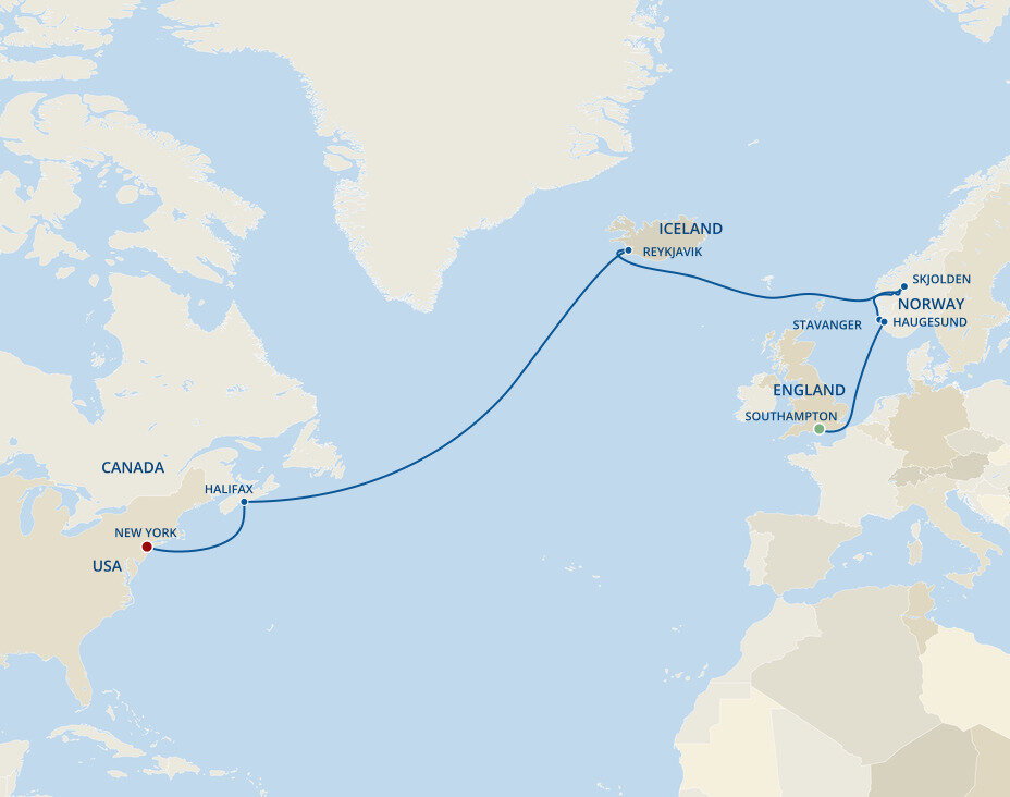 Fire & Ice Explorer - Princess (14 Night Cruise from London to New York)