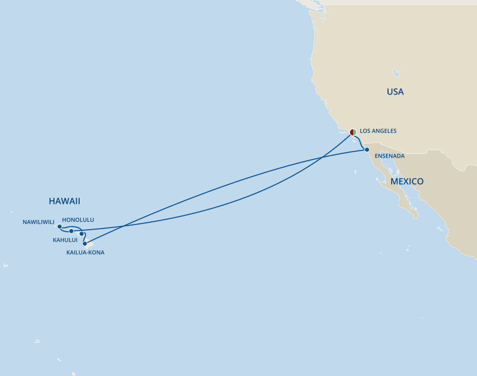 Hawaiian Islands - Princess (16 Night Roundtrip cruise from Los Angeles)