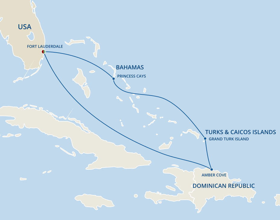 Eastern Caribbean with Bahamas - Princess (7 Night Roundtrip Cruise ...