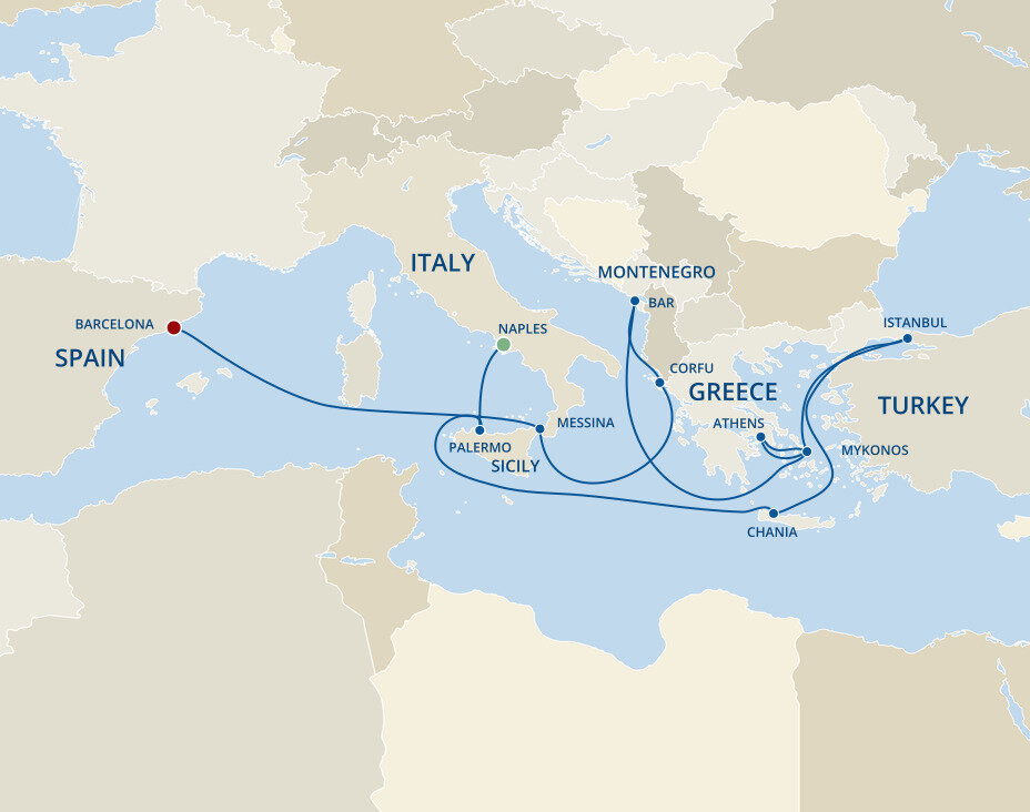 Mediterranean with Greek Isles, Italy & Turkey - Princess (14 Night ...