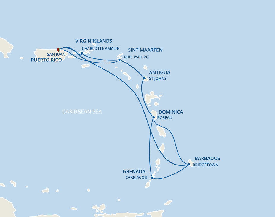 Southern Caribbean Adventurer - Princess (14 Night Roundtrip Cruise ...
