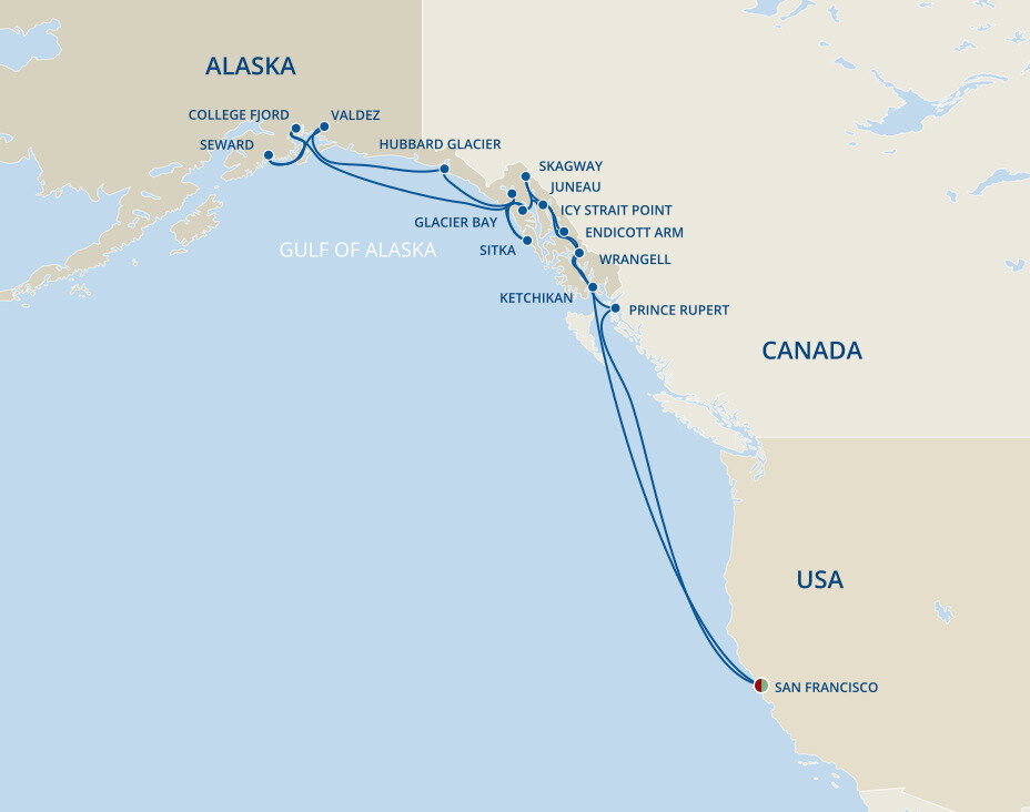 Ultimate Alaska Solstice (with Glacier Bay National Park) - Princess ...