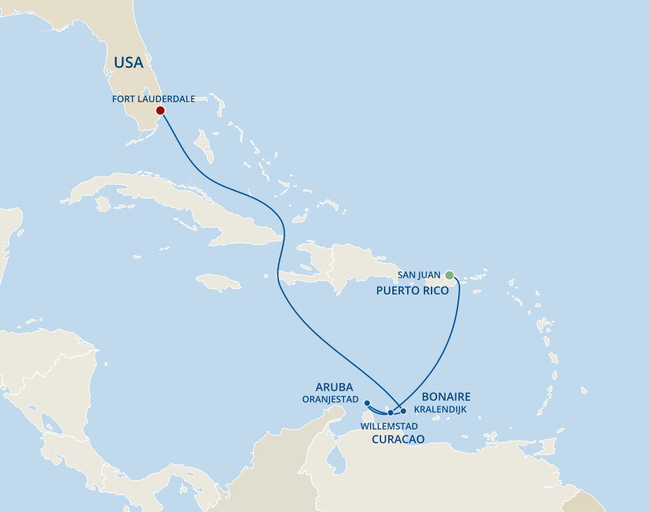 Southern Caribbean with ABC Islands - Princess (7 Night Cruise from San ...