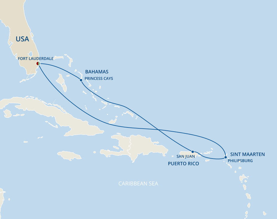 Eastern Caribbean with Puerto Rico - Princess (7 Night Roundtrip Cruise ...