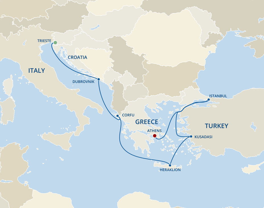 Greece, Turkey & Adriatic - Princess (10 Night Cruise from Trieste to ...