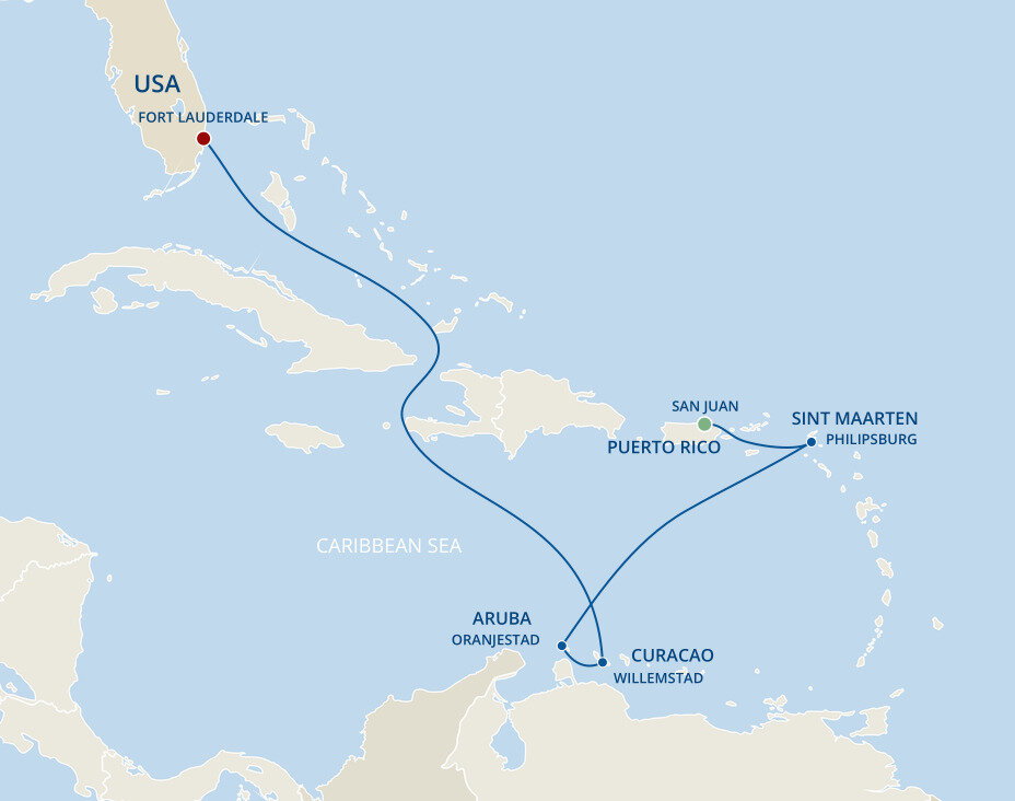 Southern Caribbean with ABC Islands - Princess (7 Night Cruise from San ...