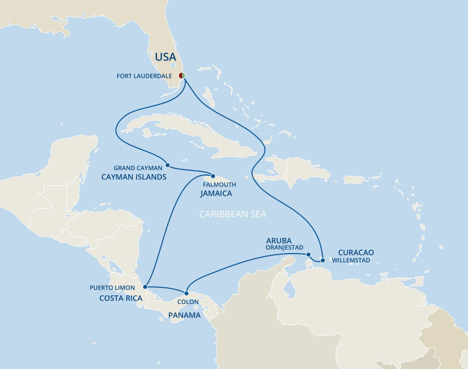 Southern Caribbean with Panama - Princess (12 Night Roundtrip Cruise ...