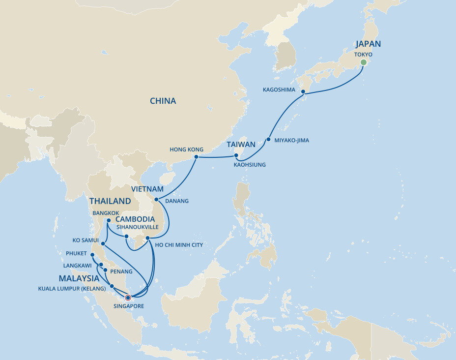 Japan & Southeast Asia Grand Adventure - Princess (28 Night Cruise from ...