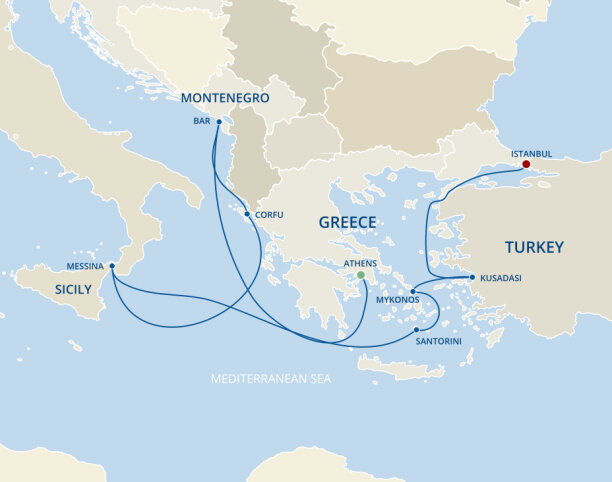 Cruises from Athens to Istanbul | 2026-2028 | Global Journeys