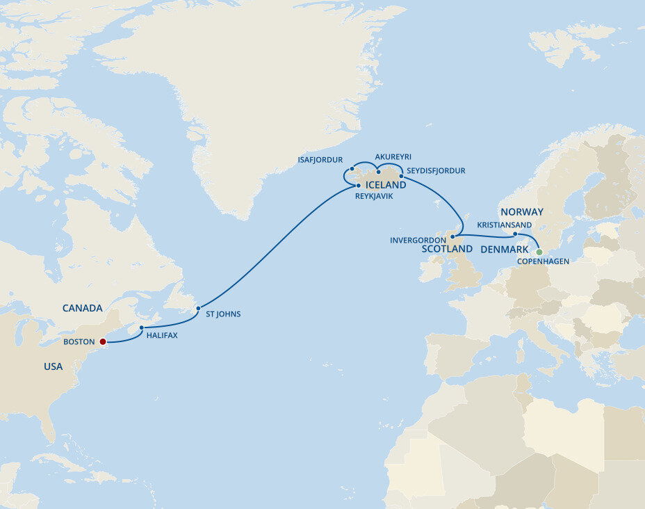 British Isles & Canadian Passage - Princess (16 Night Cruise from ...