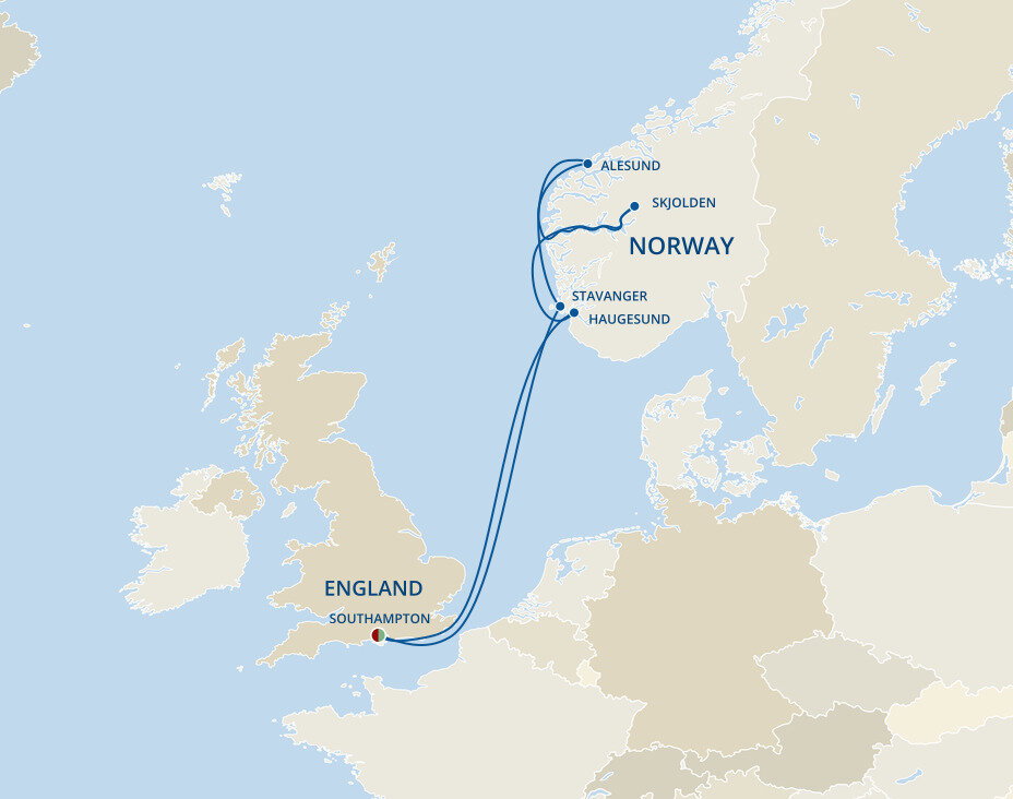 Norwegian Fjords - Princess (7 Night Roundtrip cruise from London)