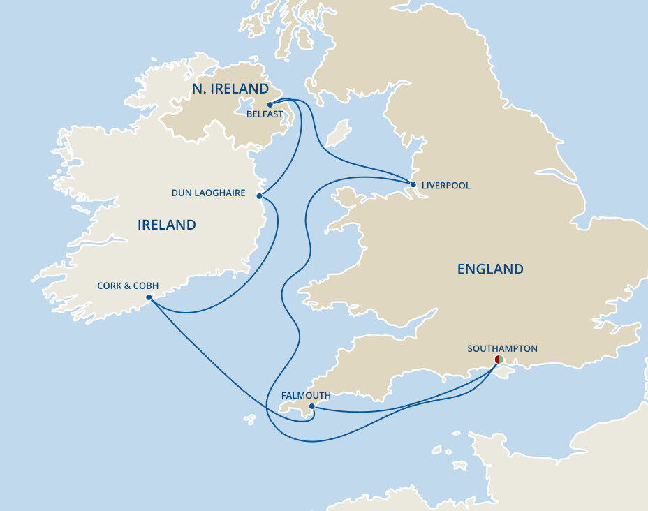 Ireland & England - Princess (7 Night Roundtrip cruise from London)
