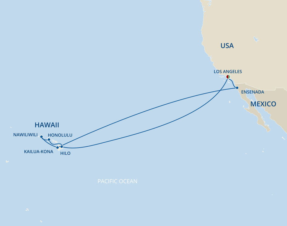 Hawaiian Islands - Princess (16 Night Roundtrip cruise from Los Angeles)