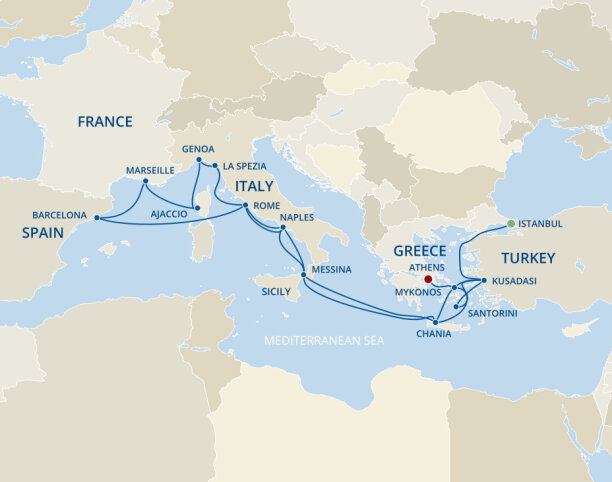 Cruises from Istanbul to Athens | 2026-2028 | Global Journeys