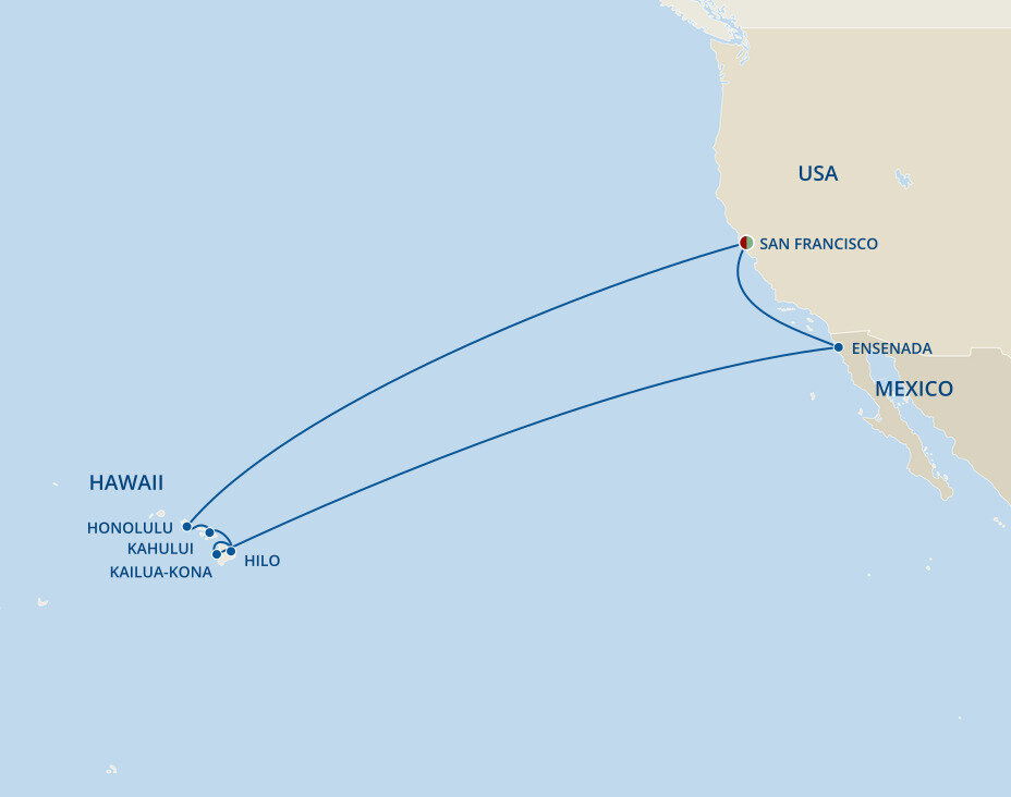 Hawaiian Islands - Princess (16 Night Roundtrip cruise from San Francisco)