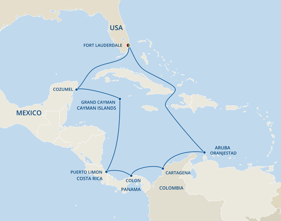 Southern Caribbean with Panama - Princess (12 Night Roundtrip cruise ...