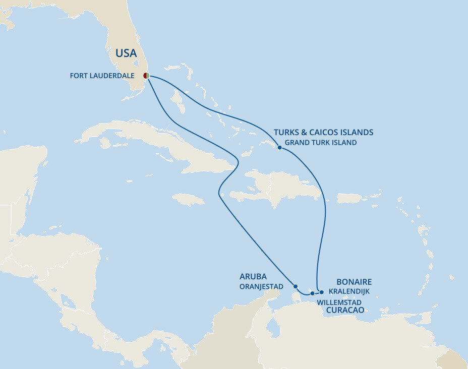 Southern Caribbean with ABC Islands Holiday - Princess (9 Night ...