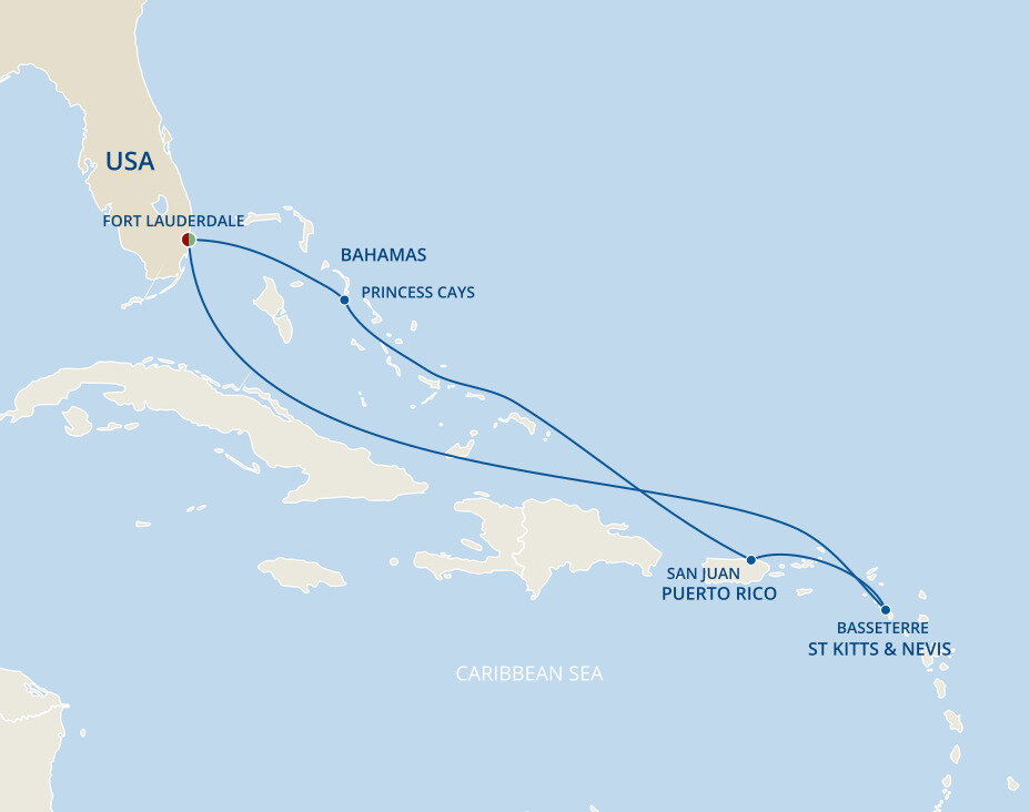 Eastern Caribbean with Bahamas - Princess (7 Night Roundtrip cruise ...