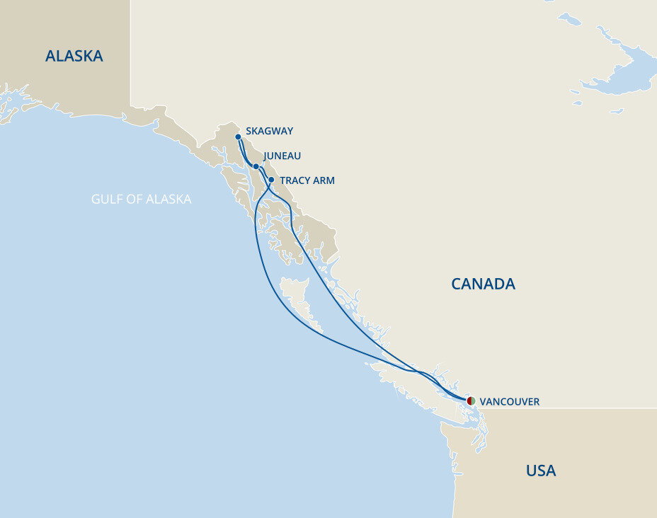 Inside Passage (Roundtrip Vancouver) - Princess (6 Night Roundtrip ...