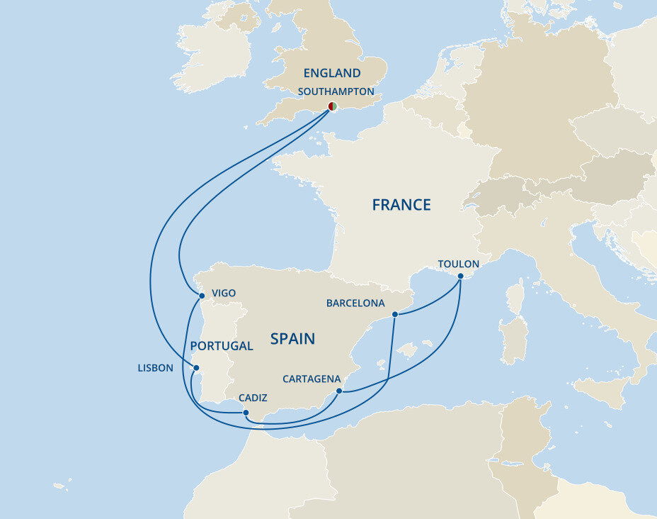 Spain, France & Portugal with Total Solar Eclipse - Princess (14 Night ...