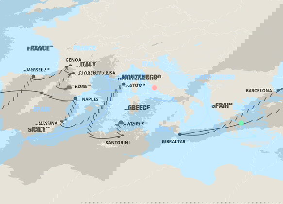 Cruises from Athens to Rome | 2021, 2022 & 2023 Seasons