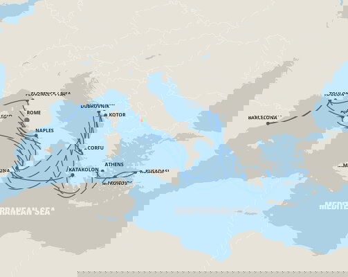 Cruises Starting and Ending in Rome - 2022, 2023 & 2024 Seasons