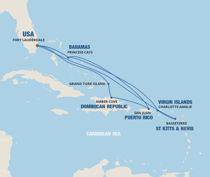 Circle Caribbean - Princess (14 Night Roundtrip Cruise from Fort ... Circle Caribbean - Princess (14 Night Roundtrip Cruise from Fort ...