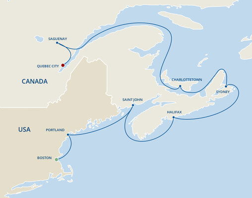 Cruises from Boston to Quebec City - 2025 & 2026 Seasons