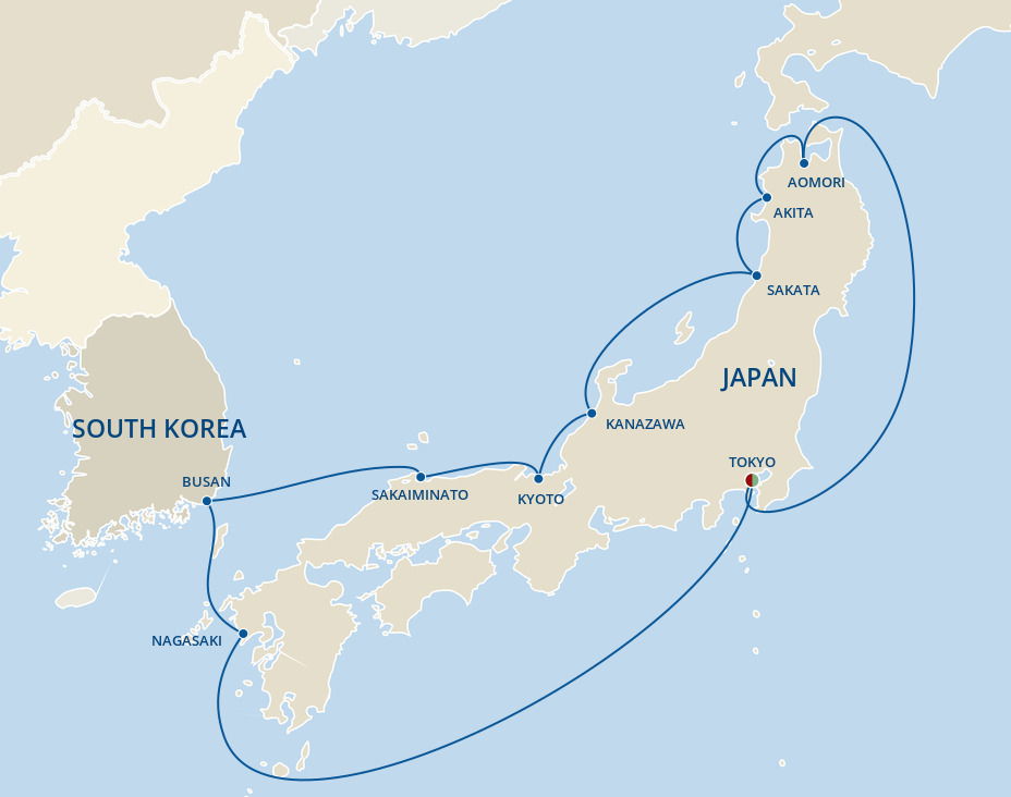 japan map with rivers