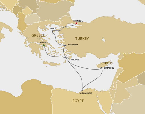 Cruises from Athens to Istanbul - 2025-2027 Seasons